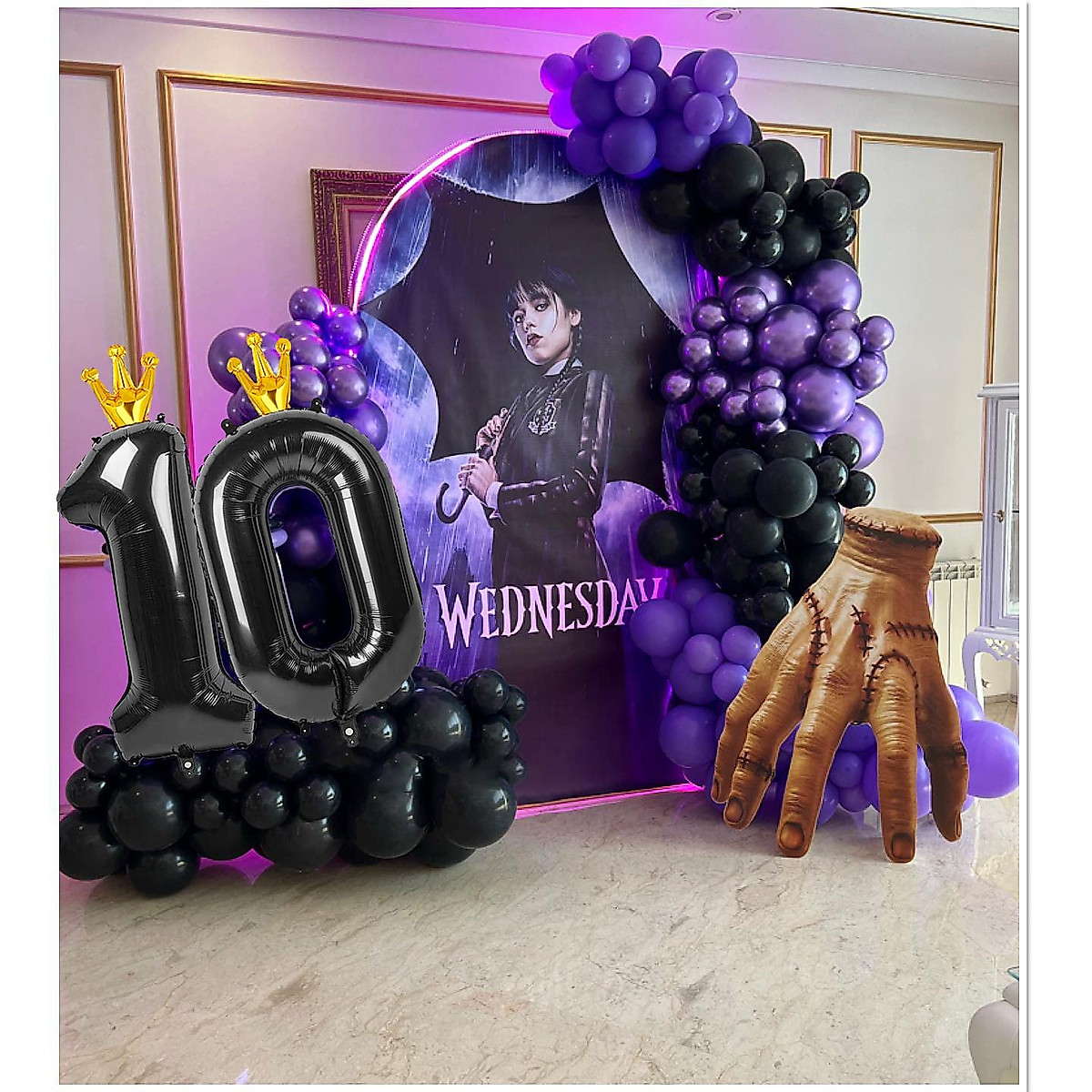 Black Number 12 Balloon 40 in, 12 Number Balloon, 12th Black Birthday Decorations, 12 Year Old Girl Boy Party Suppliers