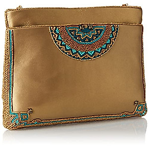 Mary Frances New Day Crossbody Clutch Handbag, Turquoise