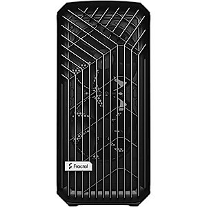 Fractal Design Torrent Black - Solid Side Panel - Open Grille for Maximum air Intake - Two 180mm PWM and Three 140mm Fans Included - Type C - ATX Airflow Mid Tower PC Gaming Case