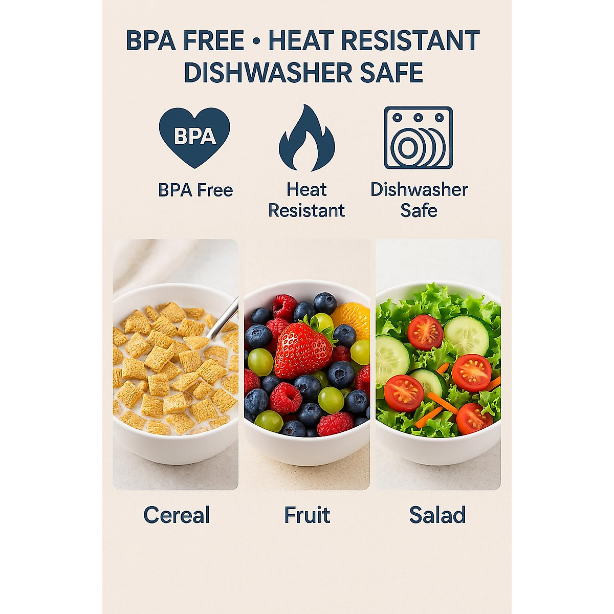 Calypso Basics by Reston Lloyd Melamine Bowl, Set of 6, Red