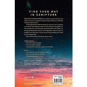 The Message Devotional Bible, Large Print (Leather-Look, Brown): Featuring Notes and Reflections from Eugene H. Peterson