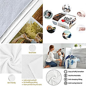 LUHAH Best Bestie Ever Blankets, Custom Blanket Personalized Super Cozy and Comfy Throw Blanket for Sofa, Couch, Bed, 30" x 40"