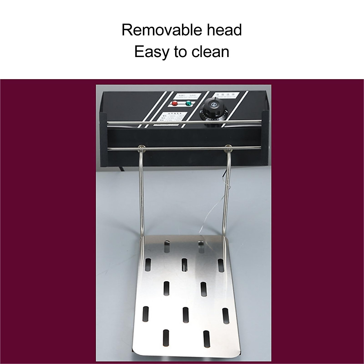 Haofy Stainless Steel Electric Deep Fryer for Fried Chicken French Fries, Single Cylinder Single Sieve 6L Electric Immersion Deep Fryer (US Plug)