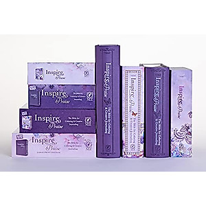Tyndale NLT Inspire PRAISE Bible (Large Print, Hardcover, Purple): Inspire Coloring Bible–Nearly 500 Illustrations to Color, Creative Journaling Bible Space-Religious Gifts Inspire Connection with God