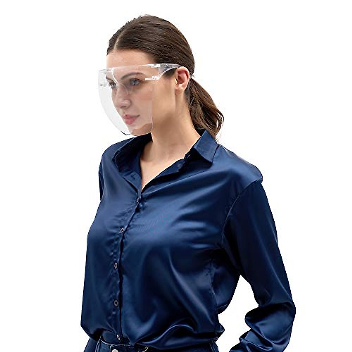 Kenneth Cole Goggle-Style Face Shield with 180° Safety Coverage - Anti-Fog Visor Design to Look Futuristic