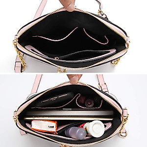 MKF Collection Crossbody Bag for Women, Vegan Leather Multi Pocket Messenger Purse, Shoulder Bag By Mia K