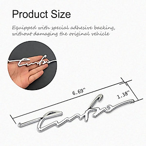 Metal Car 3D Metal Turbo Sticker for Car Sticker, 3D Metal Turbo Sticker for Car, Car Turbo Emblems, 3D Premium Car Side Fender Rear Trunk Emblem Logo Badge Decals for All Cars (Sliver)