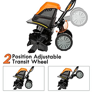 LawnMaster TE1318W1 Corded Electric Tiller 13.5-Amp 18-Inch