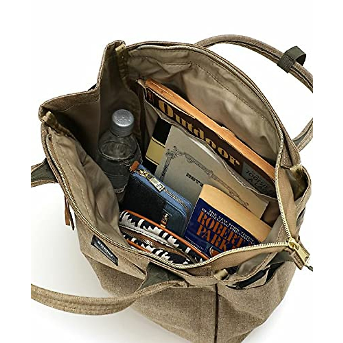 anello(アネロ) Women Regular 2-Way Tote Backpack, Biege