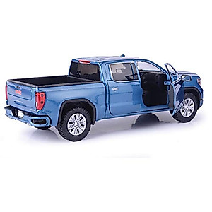 2019 GMC Sierra 1500 Denali Crew Cab - Blue 1:24-1:27 Scale Diecast Model by Motormax 79362