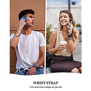 SHANSHUI Cell Phone Lanyard, Universal Detachable Crossbody Lanyard,Necklace Lanyard & Wrist Strap with Phone Patch for All Smartphones - Black