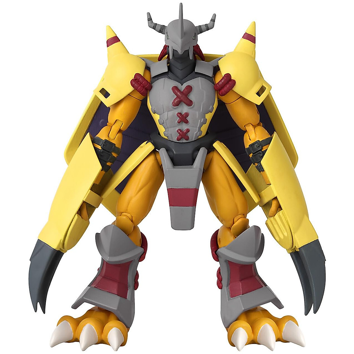 BANDAI Anime Heroes Digimon WarGreymon Action Figure | 6.5'' Tall WarGreymon Articulated Anime Figure with Extra Set of Hands and Accessories | Collectable Anime Merch Digimon Figure Wargreymon