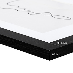 eletecpro 11x14 Picture Frames Set of 10, Picture Frame Collage Wall Decor Display 8x10 Photo With Mat or 11x14 without Mat, Home Decor Gallery Wall Frame for Wall Mounting, Black