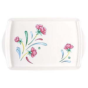 Lenox Poppies On Blue 15" Handled Melamine Serving Tray