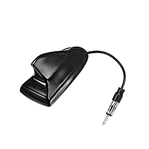 Eightwood Shark Fin Car FM Radio Antenna, Universal Roof Mount Antennae Replacement for Vehicle Car Truck Stereo Receiver Head Unit HD Radio, Drilling Required