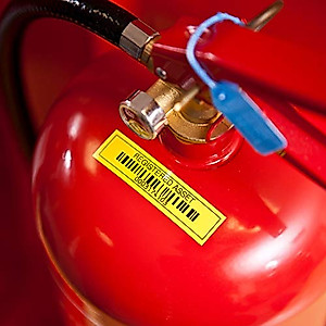 Brother Tze641 Tze Standard Adhesive Laminated Labeling Tape, 3/4-Inch W, Black On Yellow