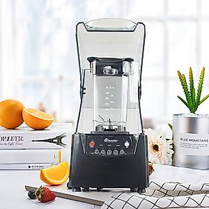 PIOJNYEN Commercial Blender 2600W Professional Soundproof Blender Multifunctional Smoothie Blenders Countertop Blenders with Shield Sound Enclosure Fruit Juicer Smoothie Blender Mixer (Style #1)