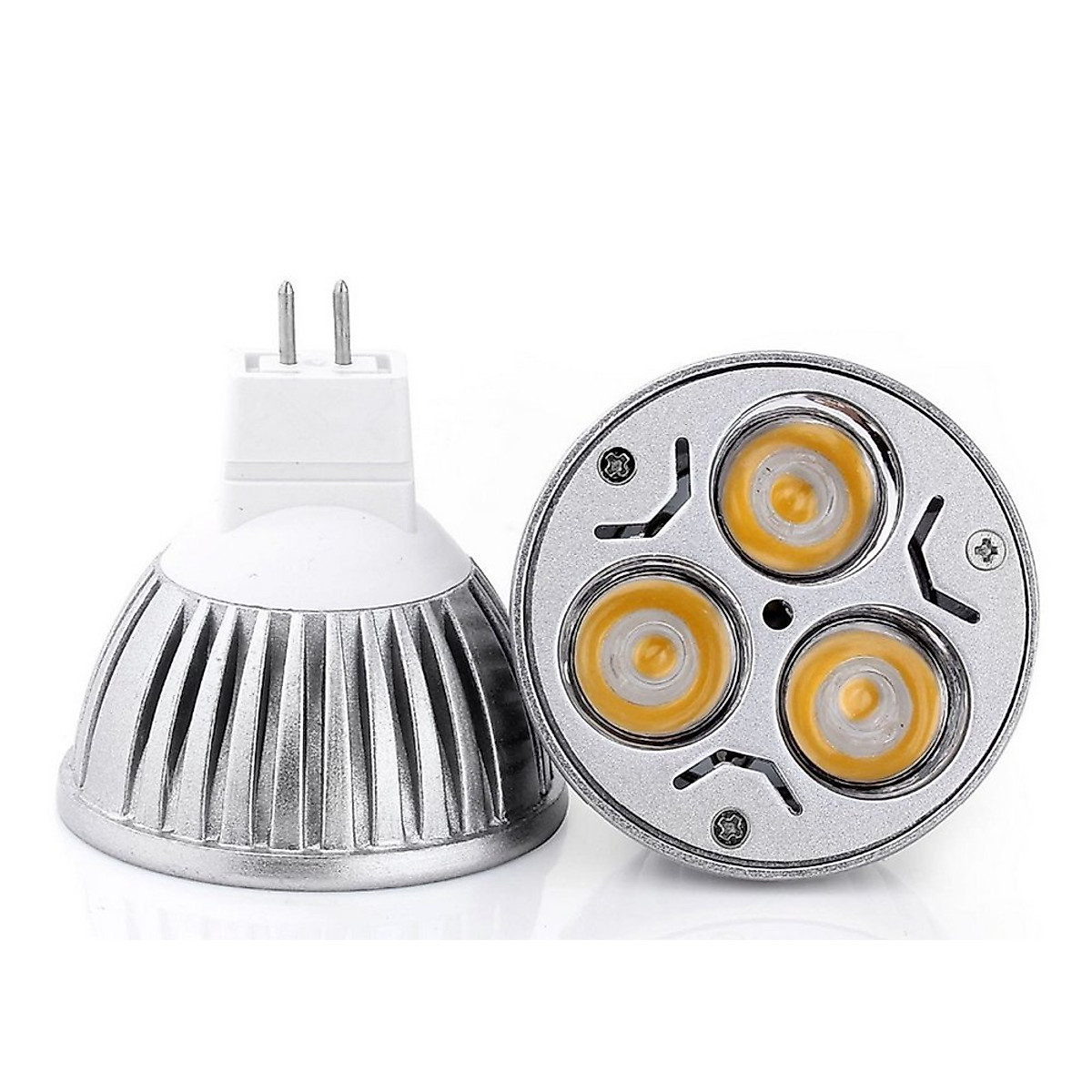 MR16 3W LED Bulbs MR16 3W 12V Warm White 2700K Not Dimmable 60 Degree Beam Angle LED Spotlight Bulbs for Landscape Recessed Lighting,35W Halogen Bulbs Equivalent,6 Pack