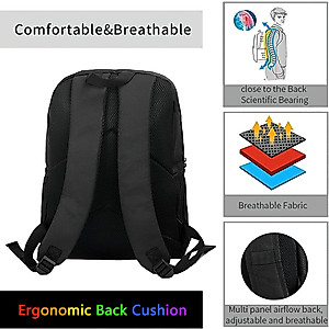 LMUCYISYIS Cute Hedgehog Backpack for School, 17 Inch Cartoon School Bag Large Capacity Bookbag Outdoor Travel Laptop Bag for Boys Girls Teens Gift (Cartoon 01)