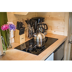 True Induction TI-2B Built-in Double Burner Induction Glass Cook-Top 120V Black