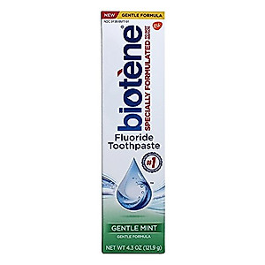 Biotene Gentle Formula Fluoride Toothpaste, Gentle Mint 4.3 oz