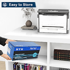 TN760 Toner for Brother Printer,2 Pack TN-760 Toner Cartridge Black High Yield for Brother TN760 TN-760 TN730 TN-730 for HL-L2350dw MF-L2750dw HL-L2390dw MF-L2710dw DCP-L2550dw...