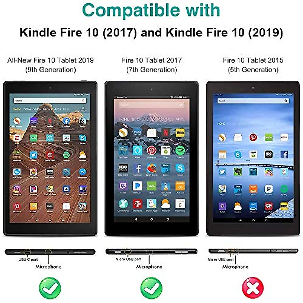 Fire HD 8 screen protector,Anti Blue Light Screen Protector for All-new Fire HD 8/HD 8 Plus/HD 8 Kids Tablet 8 Inch (10th Generation,2020 Release),High Definition/Scratch Resistant/Easy Installation