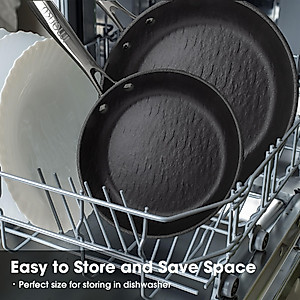 imarku Non Stick Frying Pans - 8&10&12 inch Nonstick Frying Pan Set with Cool Stainless Steel Handle,Disherwasher Safe skillets,Free of PFAS&PFOA, Easy Cleanup and Oven Safe,Christmas Gifts