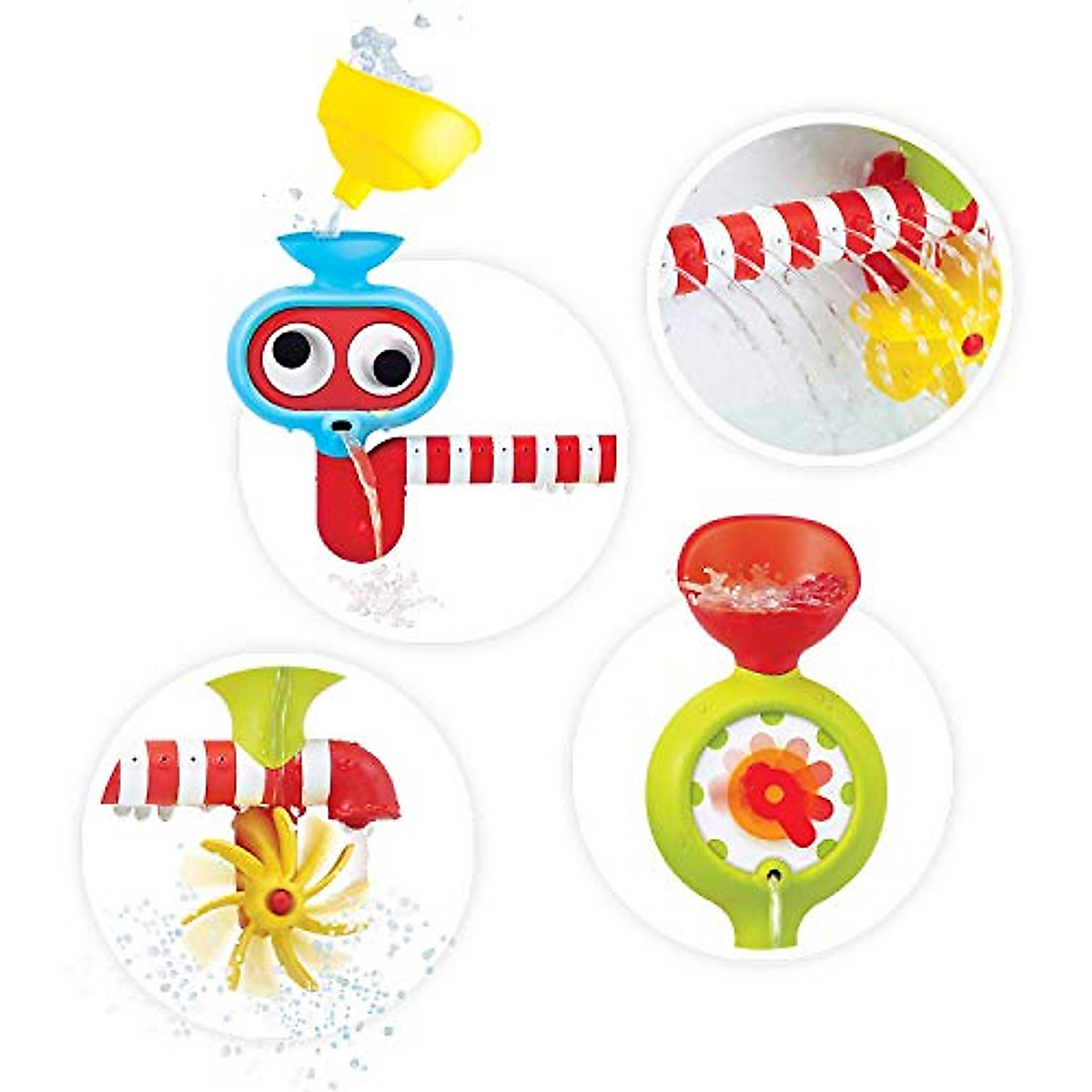 Yookidoo Kids Bath Toy - Submarine Spray Station - Battery Operated Water Pump with Hand Shower for Bathtime Play - Generates Magical Effects (Age 2-6 Years)