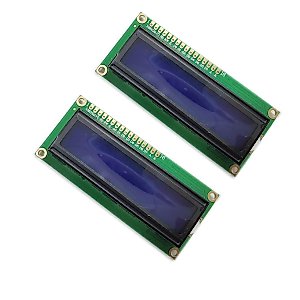 Kiro&Seeu 2pcs HD44780 LCD1602 Screen with Backlight LCD Display Module Board 2 x 16 Characters 1602 5v Compatible with Ar-duino Duemilanove Robot 1602A UNO R3 MEGA2560 Nano Due Raspberry Pi