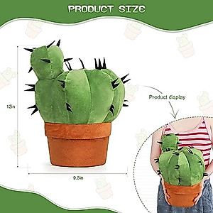 Cactus Shape Pillow-3D Throw Pillow Sofa Cactus Shaped Pillow Plush Cactus Decorative Pillow Office Bed Cushion for Couch Sofa Living Room Home Decor for Plant Lovers, Garden Lovers (15.7 inch)