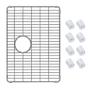 Kitchen Sink Rack Feet Dish Rack Angle Protector Organizer Shelf Anti-Slip Feet Mat for 5-6mm Steel Wire No-Slip Mat Compatible with mDesign/Elkay/Neat-O/Smart Design and Most Storage Holder(8 Pack)