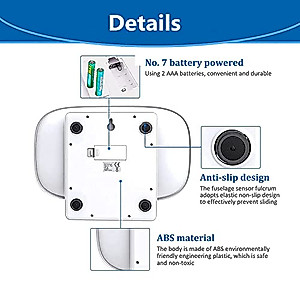 Small Animal Scale - LCD Electronic Scales with 3 Weighing Modes Multifunctional Digital Pet Scale for Ferret Hamster Hedgehog Lizard New Born Kitten Puppy (Max: 22lbs) (White)