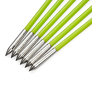 ZSHJGJR 30 Inch Archery Fiberglass Arrow Spine 600 Arrow Hunting Target Practice Arrow for 10-30 Lbs Recurve Straight Compound Bow 6 or 12pcs (6pcs)