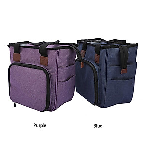 Knitting Tote Bag, Portable Yarn Storage Carrying Bag Knitting Needles Crochet Hooks Organizer, Perfect Gift for Knitters or Crocheting