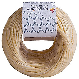 EricX Light Beeswax Hemp Wick,200 ft Spool,100% Organic Hemp Wick Well Coated with Beeswax,Standard Size(1.0mm)