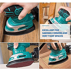 MIDO PROFESSIONAL ABRASIVE 84 PCS Mouse Detail Sander Sandpaper Sanding Paper Assorted 40/60/80/120/180/240/320 Grits