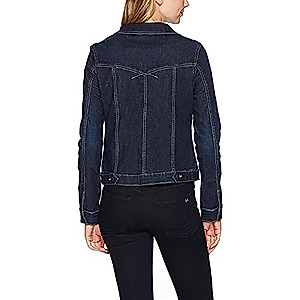 Womens Jean Jacket, Casual Long Sleeve Cardigan Blue Jacket Lady Coat Jumper Slim Denim Jacket Winter Oversize Blazer Women Sport Jackets For Mens Sports Jacket Blazer Suit (3XL, Dark Blue)
