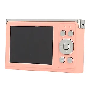 Compact Camera, 50MP Fill Light Portable Digital Camera, 2.88 Inch HD IPS Screen, 16X Zoom AntiShake for Travel (Pink)