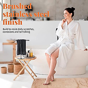 Bathroom Hand Towel Holder Stand，T-Shape Hand Towel Holder Stand SUS304 Stainless Steel for Bathroom，Kitchen or Vanity Countertop(2Pack)