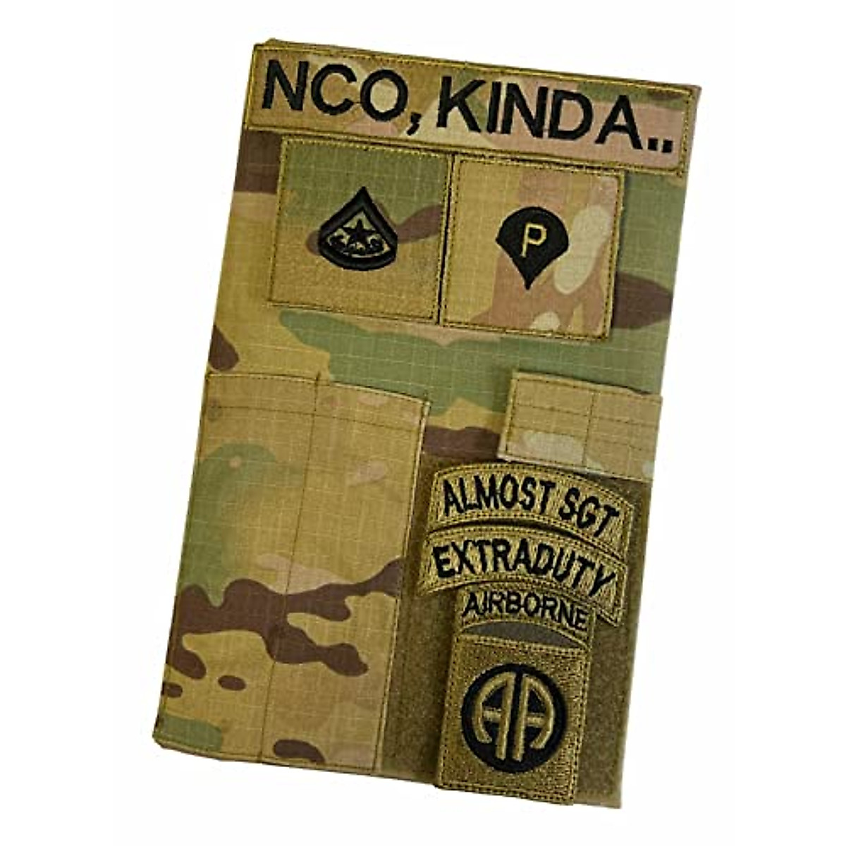 OCP Green Military Log Book Cover, Army Tactical Notebook Cover, OCP Book Cover 5.5”X 8”