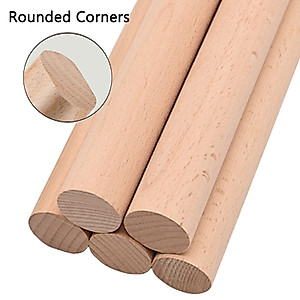 Wood Closet Rod for Hanging Clothes, Heavy Duty Hanging Wardrobe Pole with Bracket Kits, Removable Window Curtain Hanger Rod, Load 100KG (Size : 140cm/55 in)