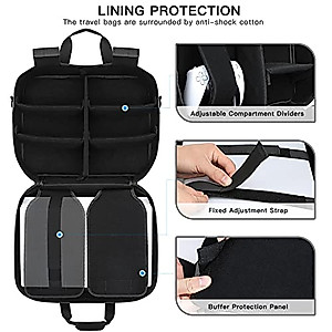ZtotopCases Carrying Case Compatible with PS5 , Travel Case for PS5, Protective Travel Bag Holds PlayStation 5 Console, Controller, Games, Gaming Headset, Base and Other Accessories, Black
