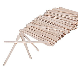 Senkary 600 Pieces Small Waxing Sticks Wood Wax Sticks Craft Applicator Sticks for Hair Eyebrow Nose Removal