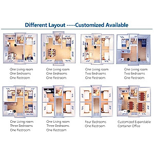 Customized Mobile Foldable Container House, Eco-Friendly Container Home with3 Bedroom, Expandable Modern Living Space