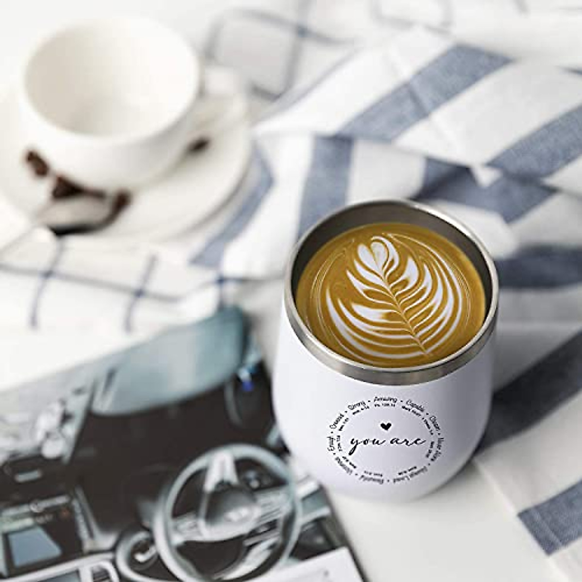 CVROY Christian Gifts for Women - You Are Inspiration - Bible Verse Inspirational Religious Gifts for Women Coffee Cup - Funny Spiritual Gifts for Friends, Coworker or Pastor Appreciation tumbler 12oz