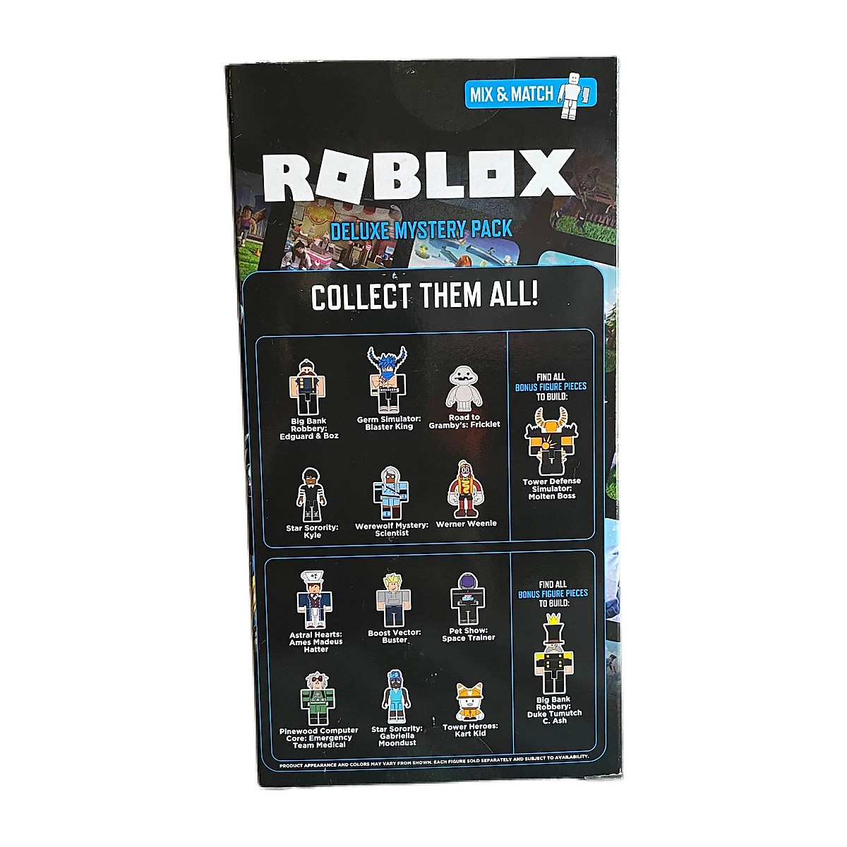 Roblox Deluxe Mystery Pack Action Figure Series 1 - Includes Exclusive Virtual Item (Choose Figure) (Germ Simulator: Blaster King)