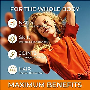 SIRUNES Marine Collagen Peptides, 120 Capsules - Fish Collagen Supplements for Women, Great for Hair, Skin, Nails, Joints & Bones - Made in USA