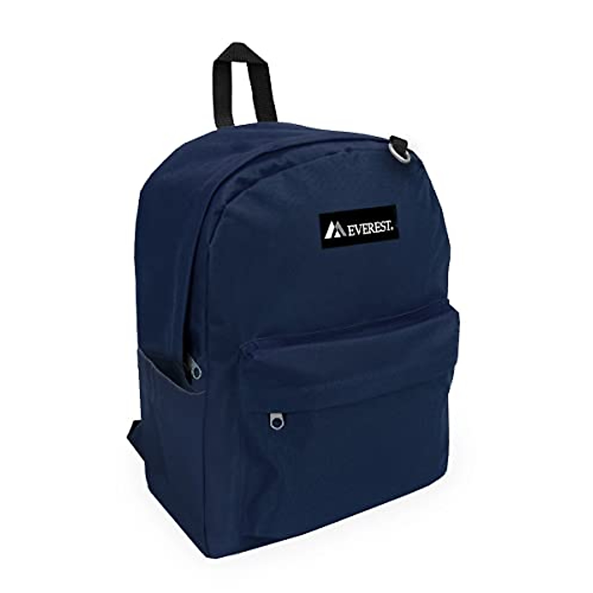 Everest Classic Laptop Backpack W/Side Pocket, Navy, One Size