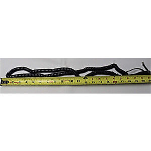 DIY-BizPhones Gray 25' Ft Long Handset Receiver Cord Compatible with Cisco IP Phone 7800 7900 8800 SPA Series 7841 7861 7940 7942 7960 7962 8811 8841 8851 Charcoal Curly Coil